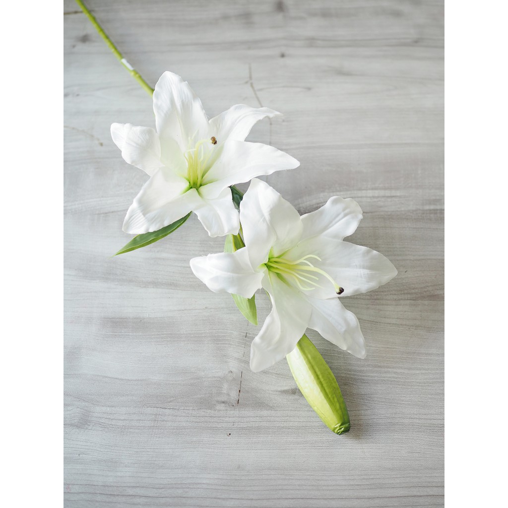 Jual Bunga Artificial Lily 2 Mekar 1 Kuncup (B20080) | Shopee Indonesia