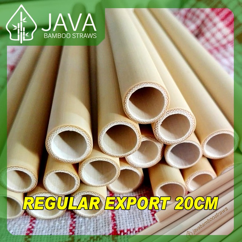 Jual Sedotan Bambu Grosir Ekspor - Bamboo Straws Export 20cm | Shopee ...