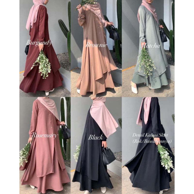 Jual KALANI SKIRT BY AZMIZA (Rosemary) | Shopee Indonesia