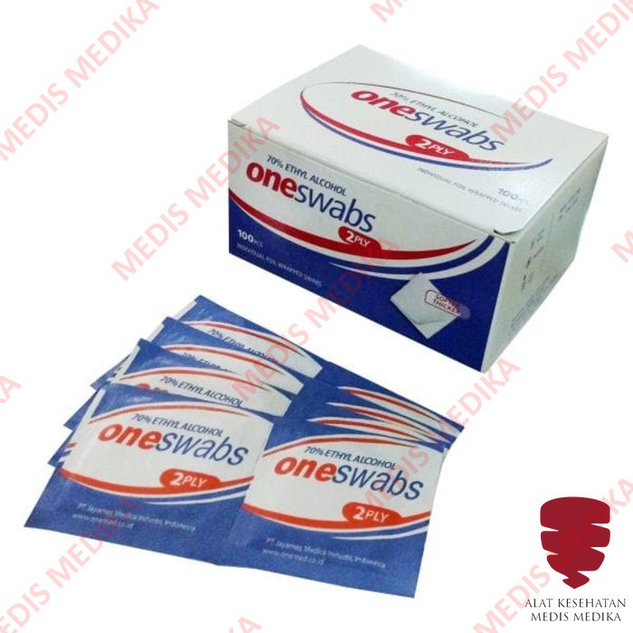 Jual Alcohol Swab Oneswabs Kapas Tisu Tissue Alkohol Pads One Swabs ...