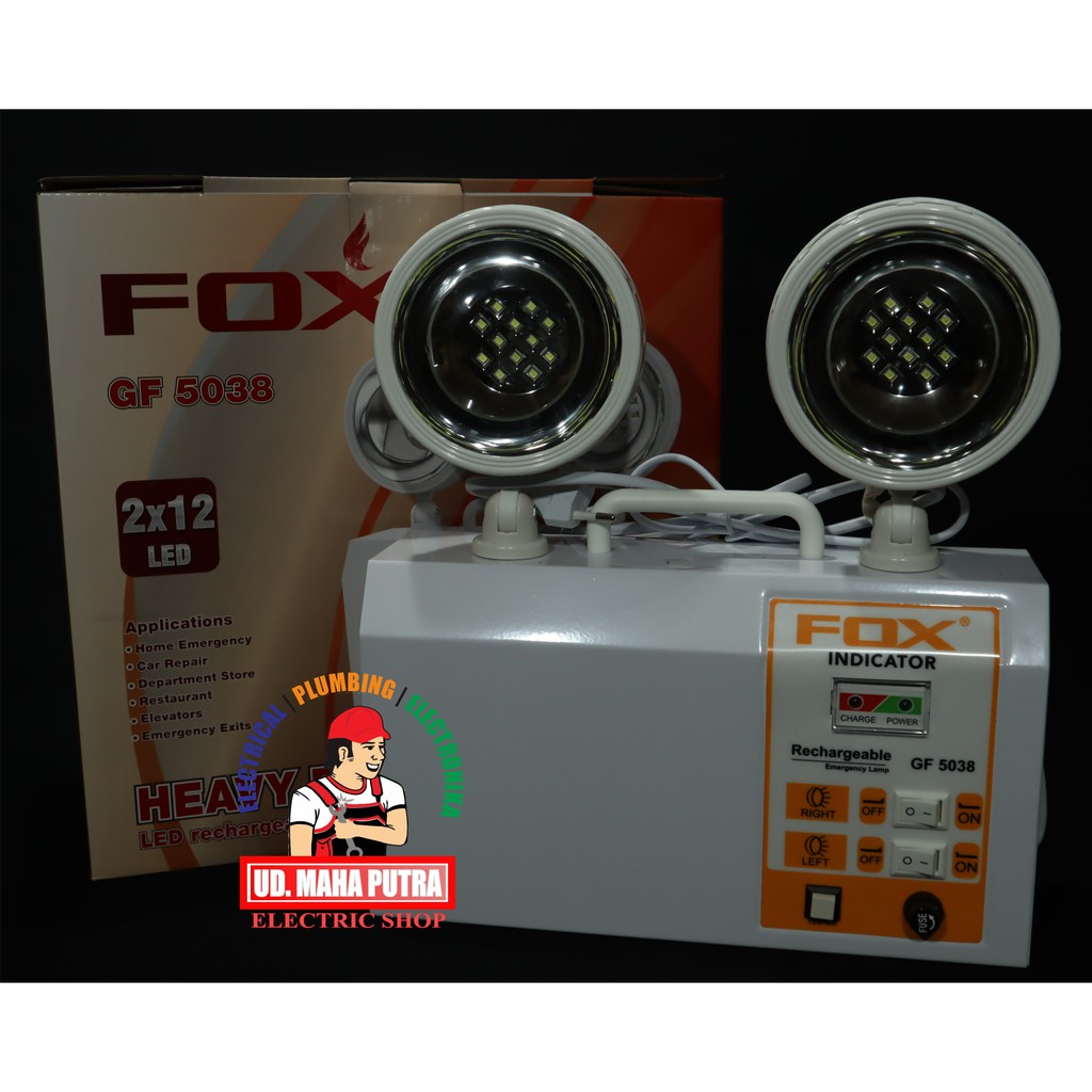 Jual LAMPU EMERGENCY FOX GF 5038 | Shopee Indonesia
