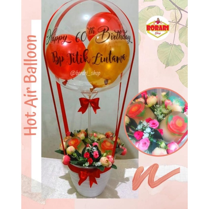 Jual BOX BALON SURPRISE BUKET BALON BOX PARCEL BALON KADO UNIK BOUQUET ...