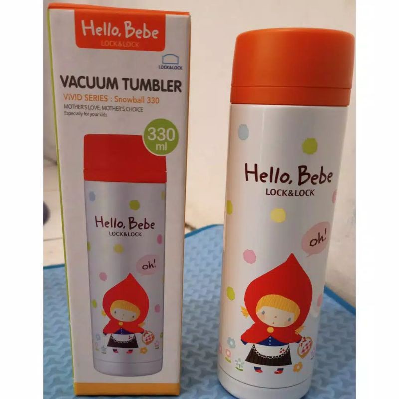 Jual Lock&Lock Hello Bebe Vivid Vacuum Tumbler Snowball / / HBB319 330 ...