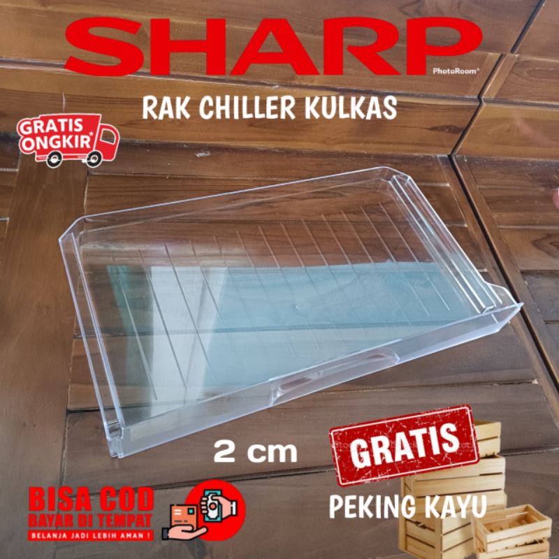 Jual RAK PENAMPUNG AIR RAK CHILLER KULKAS SHARP 1 PINTU ORIGINAL ...