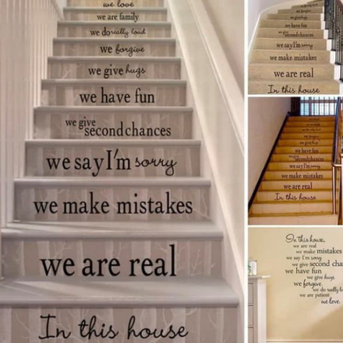 Jual Stiker In This House Wall Sticker Kaca Dinding Tangga Rumah ...