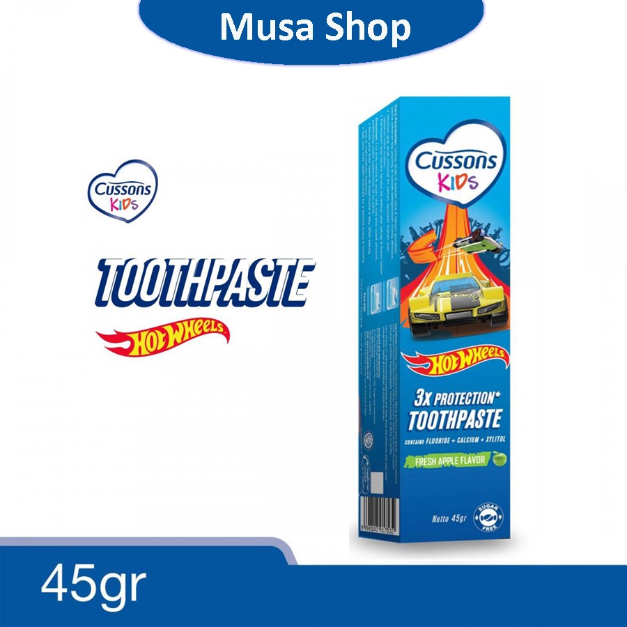 Jual Cussons Kids Toothpaste Fresh Apple Flavor 45g | Shopee Indonesia