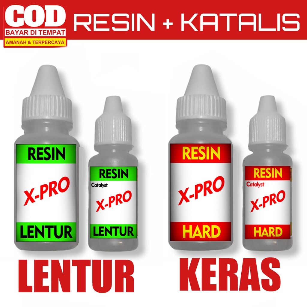 Jual Resin Keras / Lentur Serbaguna Untuk Kerajinan Katalis | Shopee ...