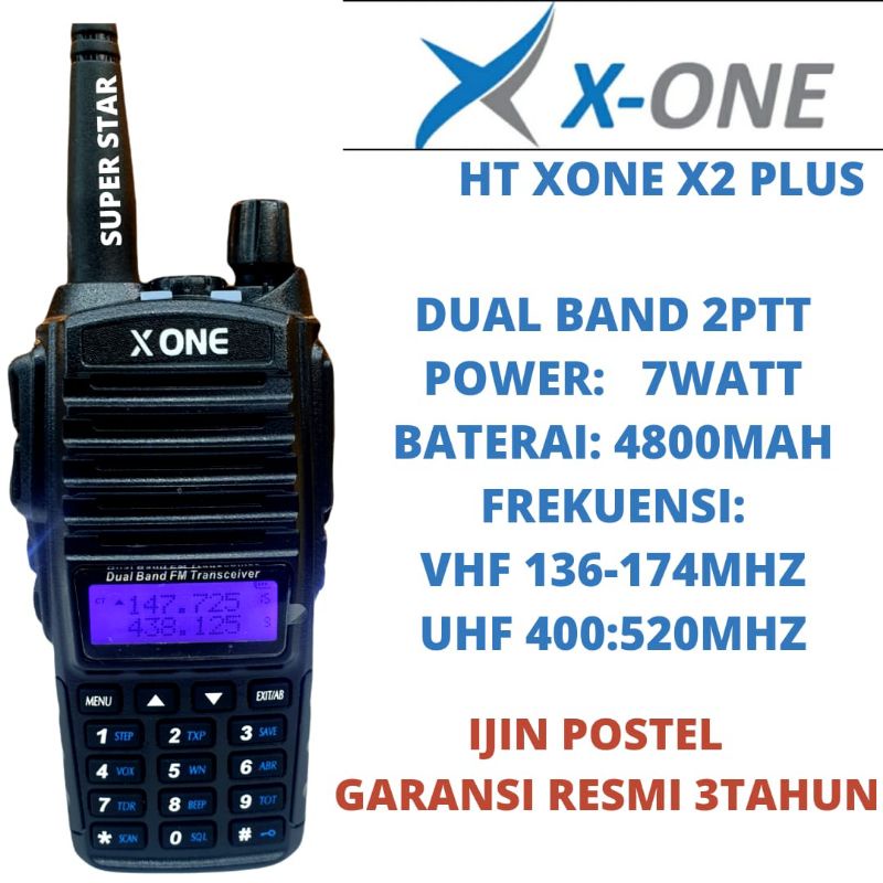 Jual Ht x one x2 7watt duall band design water proof | Shopee Indonesia