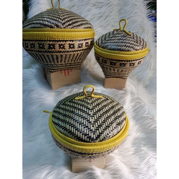 Jual Bakul nasi anyaman bambu boboko wadah sangu | Shopee Indonesia