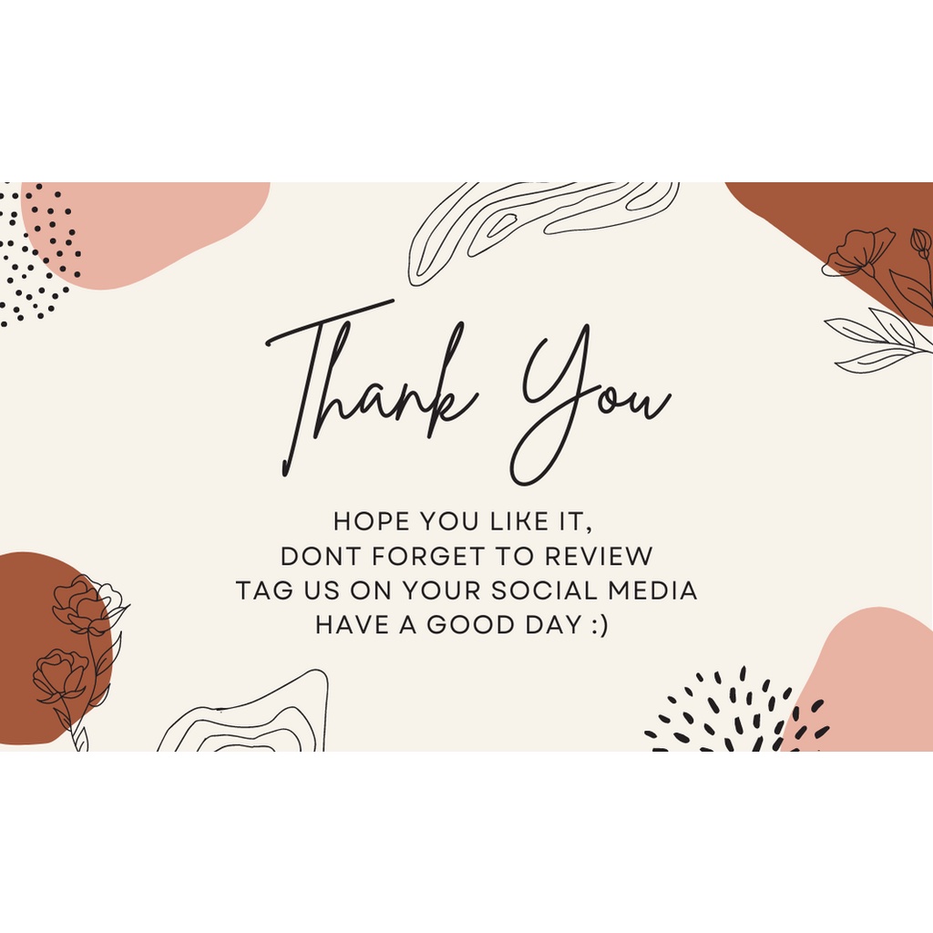 Jual Thank you card olshop Vol.1 | Ucapan kartu terima kasih | Greeting ...