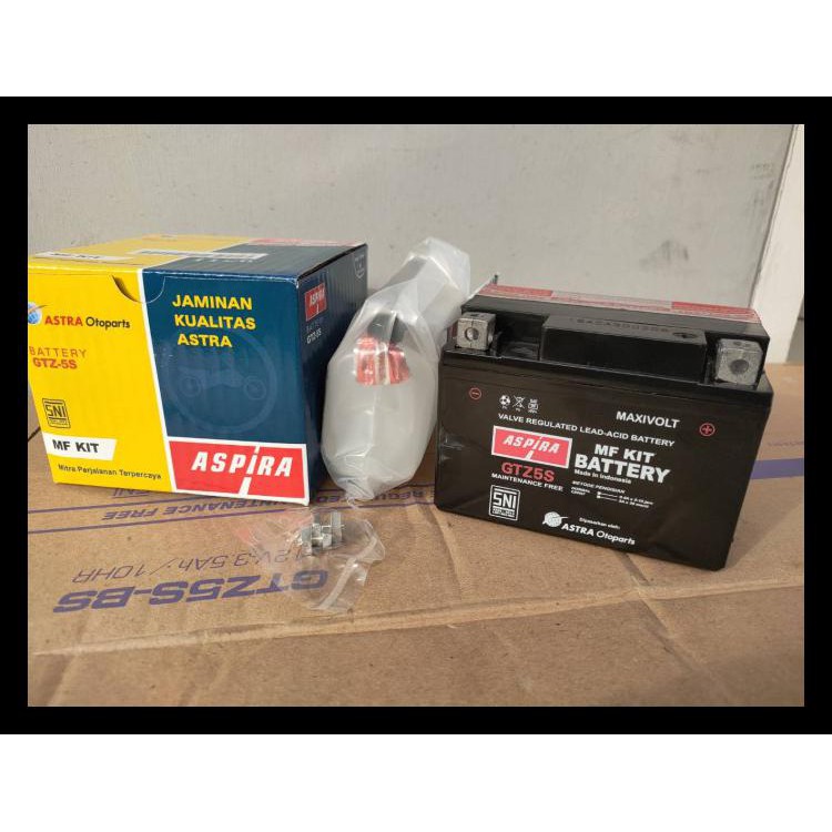 Jual TERMURAH Aki motor Honda Scoopy -Supra X 125 Aspira GTZ5S MF KIT Aki Kering | Shopee Indonesia