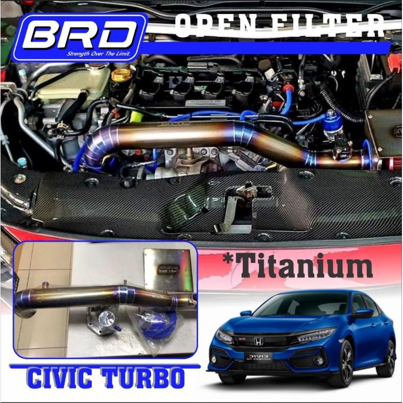 Jual BRD Intake Open Filter Box Titanium Honda Civic FC FK Turbo ...