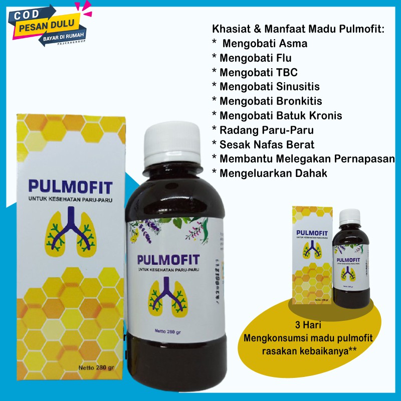 Jual Pulmofit Obat Sesak Nafas Asma infeksi Pernapasan Batuk Kronis TBC ...