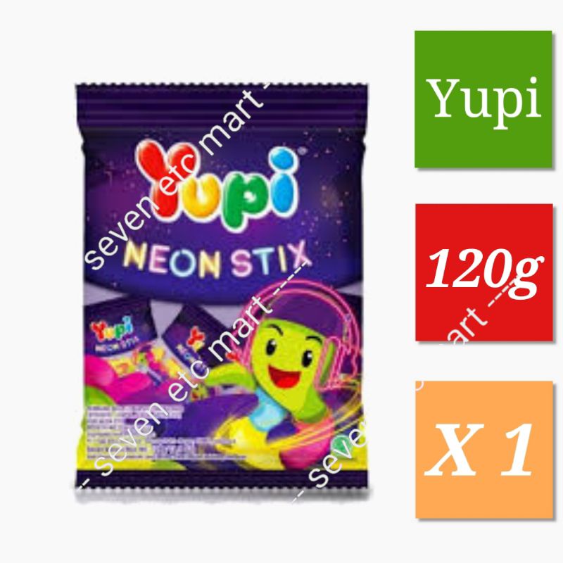 Jual Permen Yupi Neon Stix 120g | Shopee Indonesia
