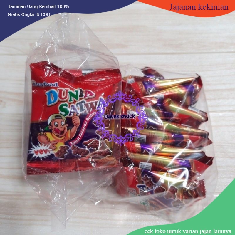 Jual Inafood-Dunia Satwa isi 10pcs-snack jadul-jajan anak jadu-ciki ...