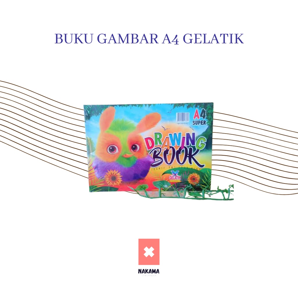 Jual BUKU GAMBAR DRAWING BOOK MERK GELATIK A4 (1 pcs) | Shopee Indonesia