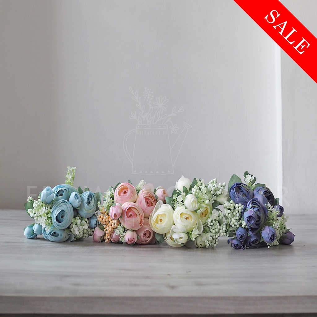 Jual Bunga Artificial Ranunculus Baby Breath Filler Group (B18069 ...
