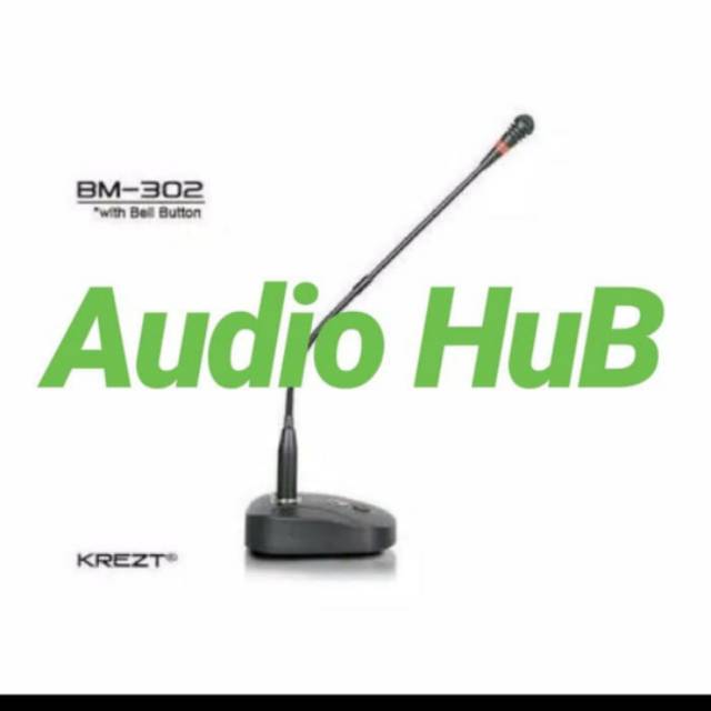 Jual MIC KABEL PODIUM MEJA KREZT BM302 MICROPHONE MEETING BM 302 ADA ...