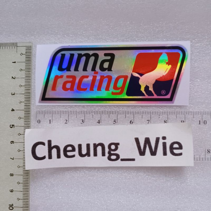 Jual stiker / sticker logo Uma Racing Hologram | Shopee Indonesia