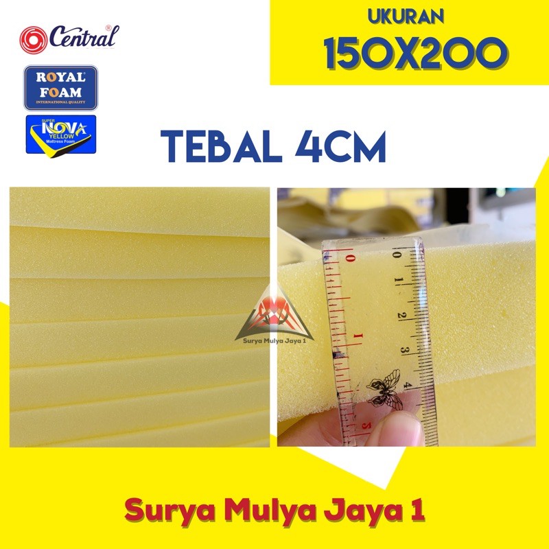 Jual BUSA LEMBARAN ROYAL FOAM CENTRAL FOAM UK 150 x 200 x 4CM BUSA ...