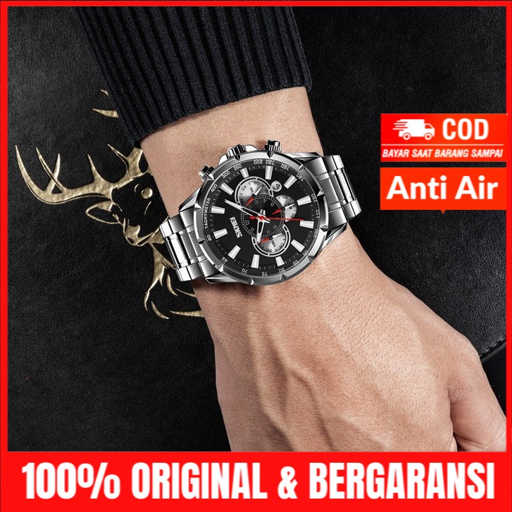 Jual Jam Tangan Pria Rantai Original 100% Anti Air Watch Fashion SKMEI ...