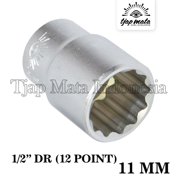 Jual TJAP MATA / CAP MATA Socket 1/2" DR 12 Point 11 MM | Shopee Indonesia
