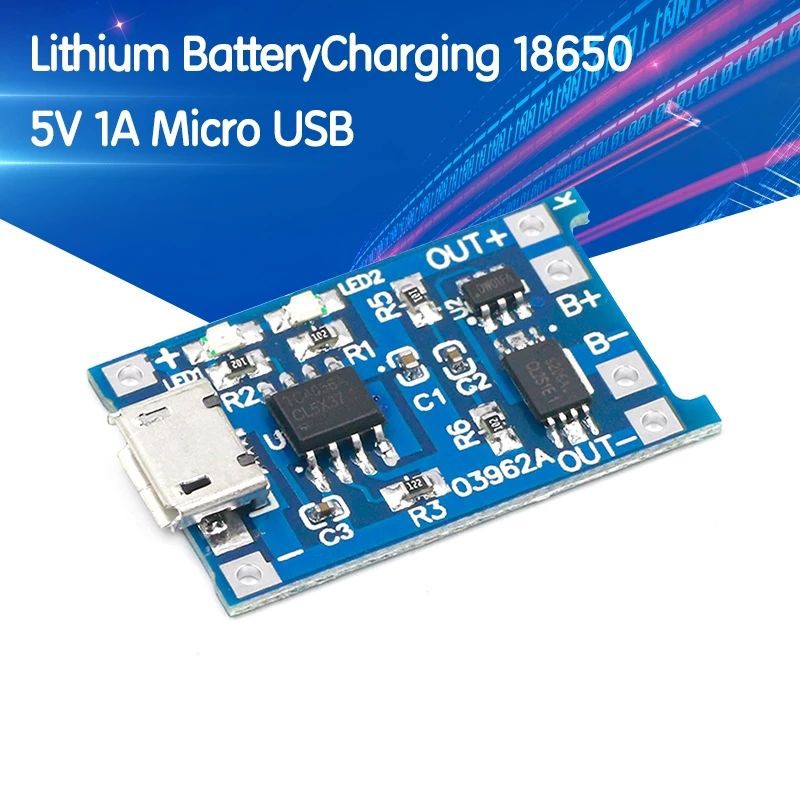 Jual Micro USB TP4056 Battery Protection Charging Modul Cas Baterai ...