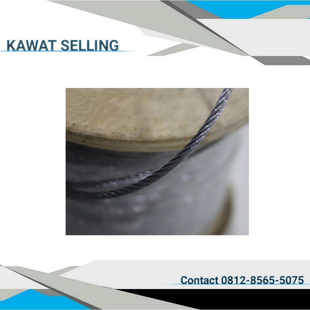 Jual Tali Kawat Baja / Kabel Seling / Sling Baja 3 MM | Shopee Indonesia