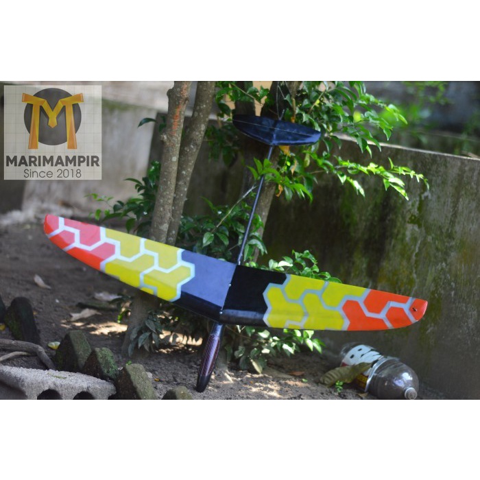 Jual Marimampir DLG F3K Glider Composit 1m 2 Channel | Shopee Indonesia