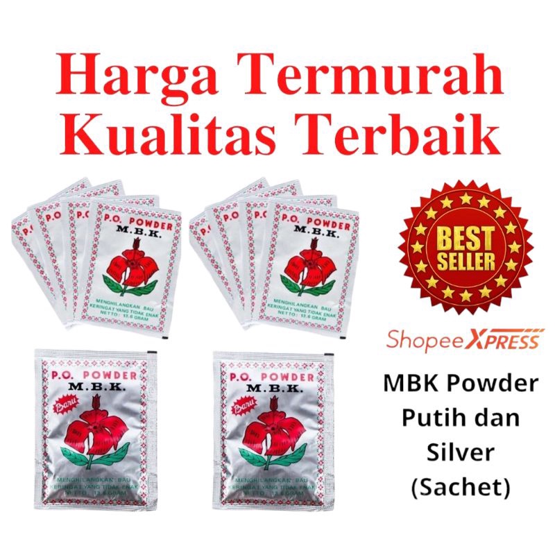 Jual COD - BEDAK POWDER MBK PUTIH SILVER MBK DEODORANT BEDAK SUPER ...