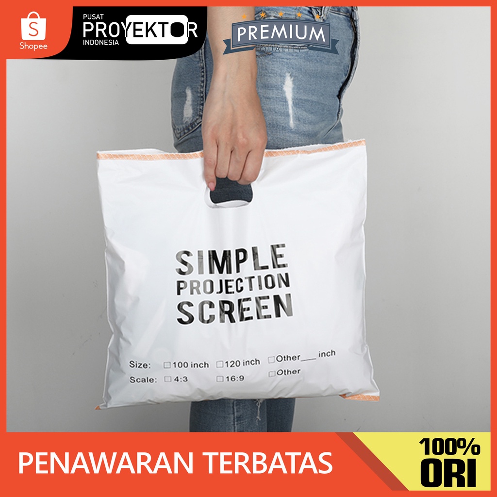 Jual Pusat Proyektor Indonesia Layar Proyektor Portable 70-120Inch ...