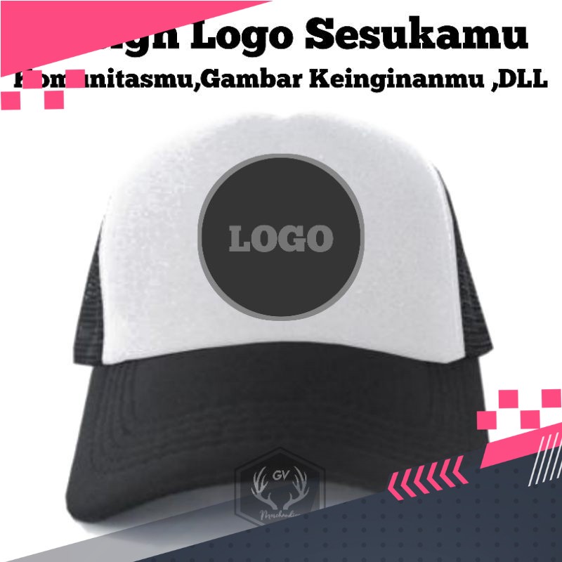 Jual Topi Jaring Custom Pria Logo/Gambar/Komunitas E-Sport Sesukamu ...