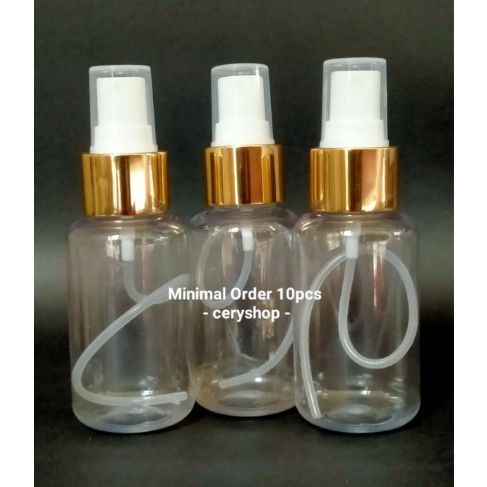 Jual BotoL Transparan TabuLar 70ml Spray Alumunium Neck 24 ( BotoL ...