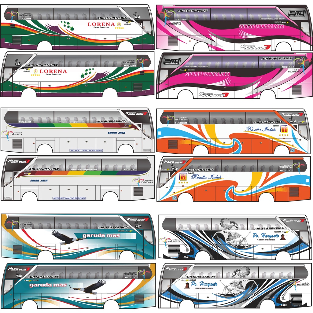 Jual Stiker miniatur Bus besar 45cm | Shopee Indonesia