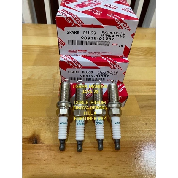 Jual BUSI DOBLE IRIDIUM INNOVA REBORN FORTUNER VRZ HILUX 90919-01287 ...