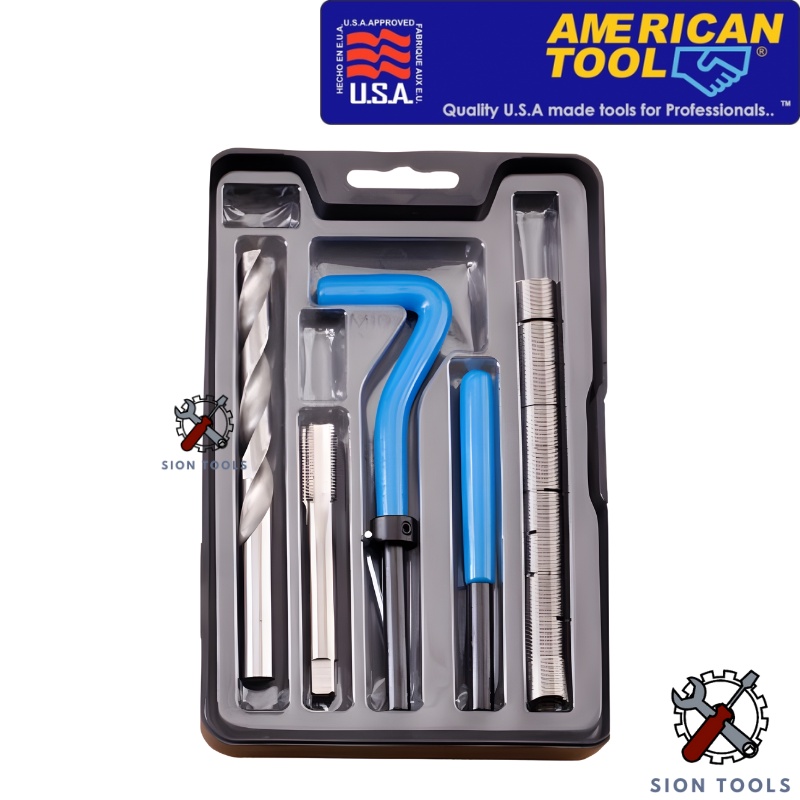 Jual AMERICAN TOOL THREAD REPAIR KIT SET RECOIL M5 HELICOIL FOR DRAT ...