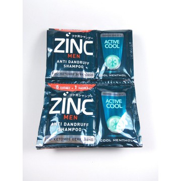 Jual Zinc Shampoo Men Active Cool sachet-6 pcs | Shopee Indonesia