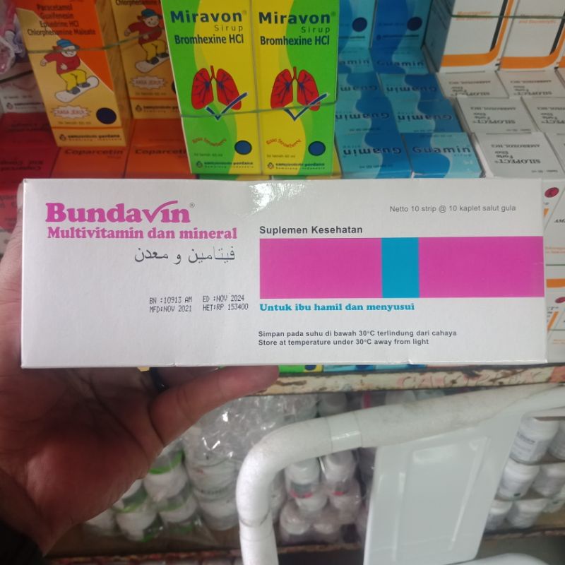 Jual BUNDAVIN Multivitamin Mineral Ibu Hamil dan Menyusui 100kaplet ...