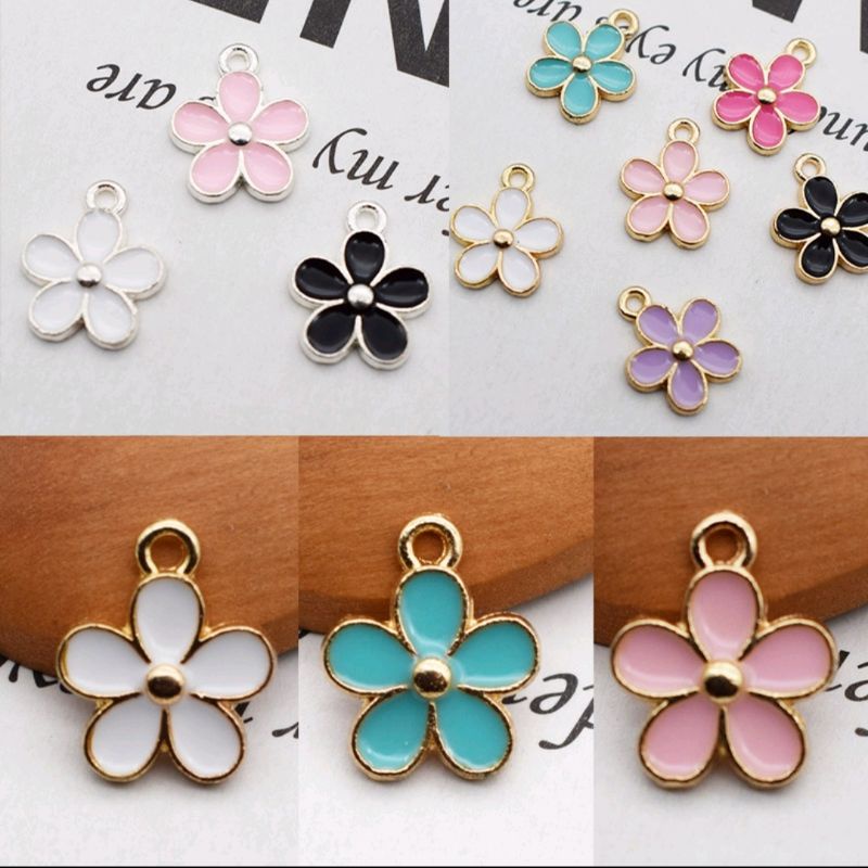 Jual Liontin Bunga Daisy Bahan Alloy Handmade Diy Untuk Aksesoris ...