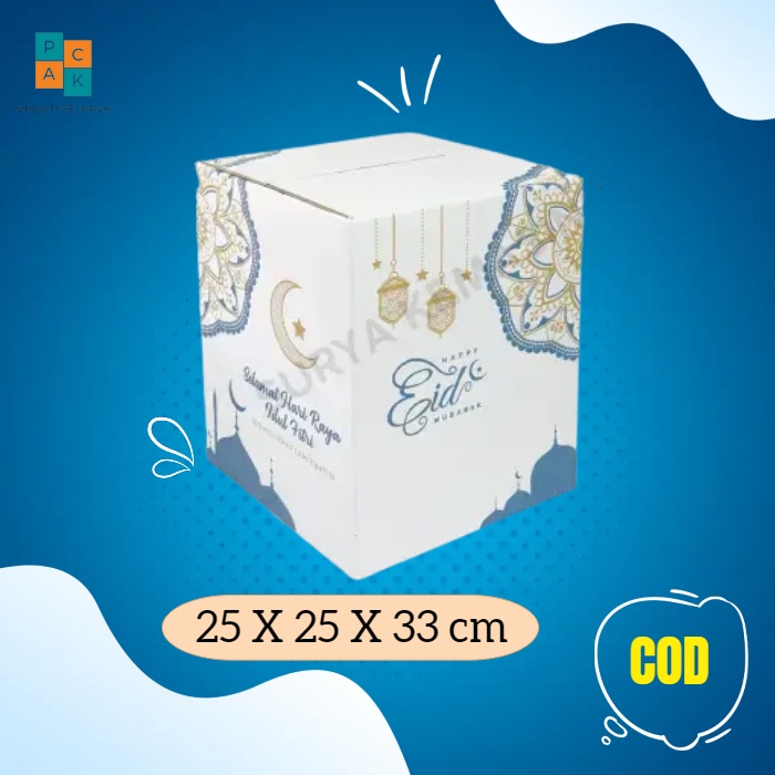 Jual Box 25x25x33 cm kardus kerdus parcel lebaran idul fitri paket ...