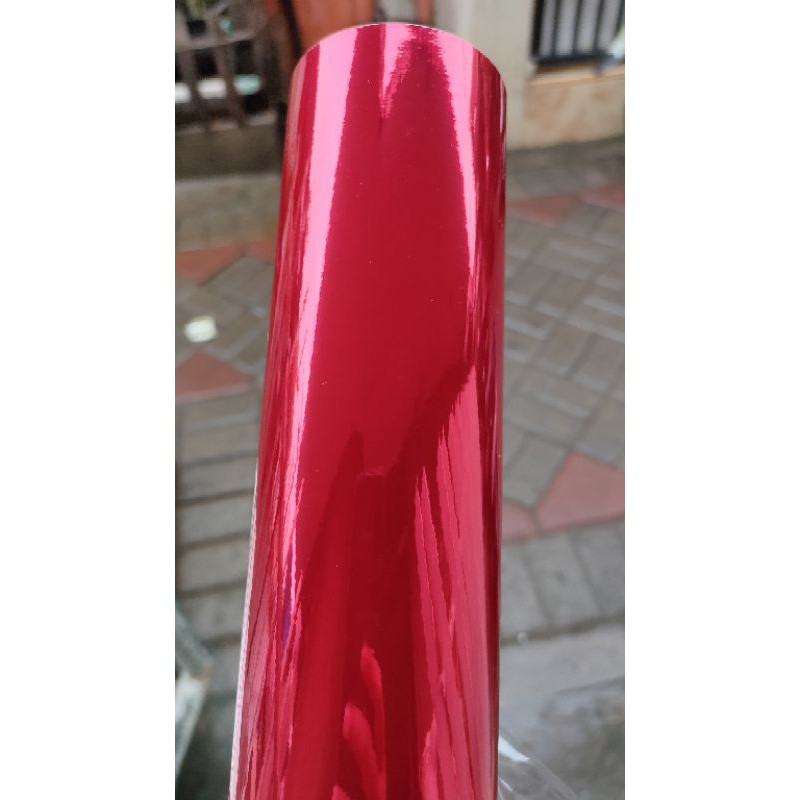 Jual Stiker sticker skotlet Krom Crom Merah Lentur Stiker Infinity ...