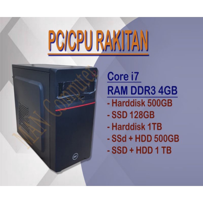 Jual PC/CPU Core i7 2600 Baru PC Komputer Rakitan | Shopee Indonesia