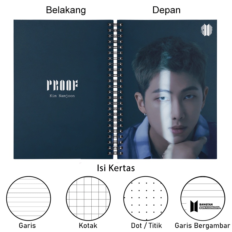 Jual Notebook Spiral A5 100 Halaman Buku Tulis Catatan Bookpaper ...