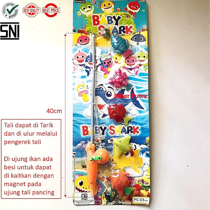 Jual MAINAN PANCINGAN / MANCING BABY SHARK / IKAN IKANAN / HEWAN LAUT ...