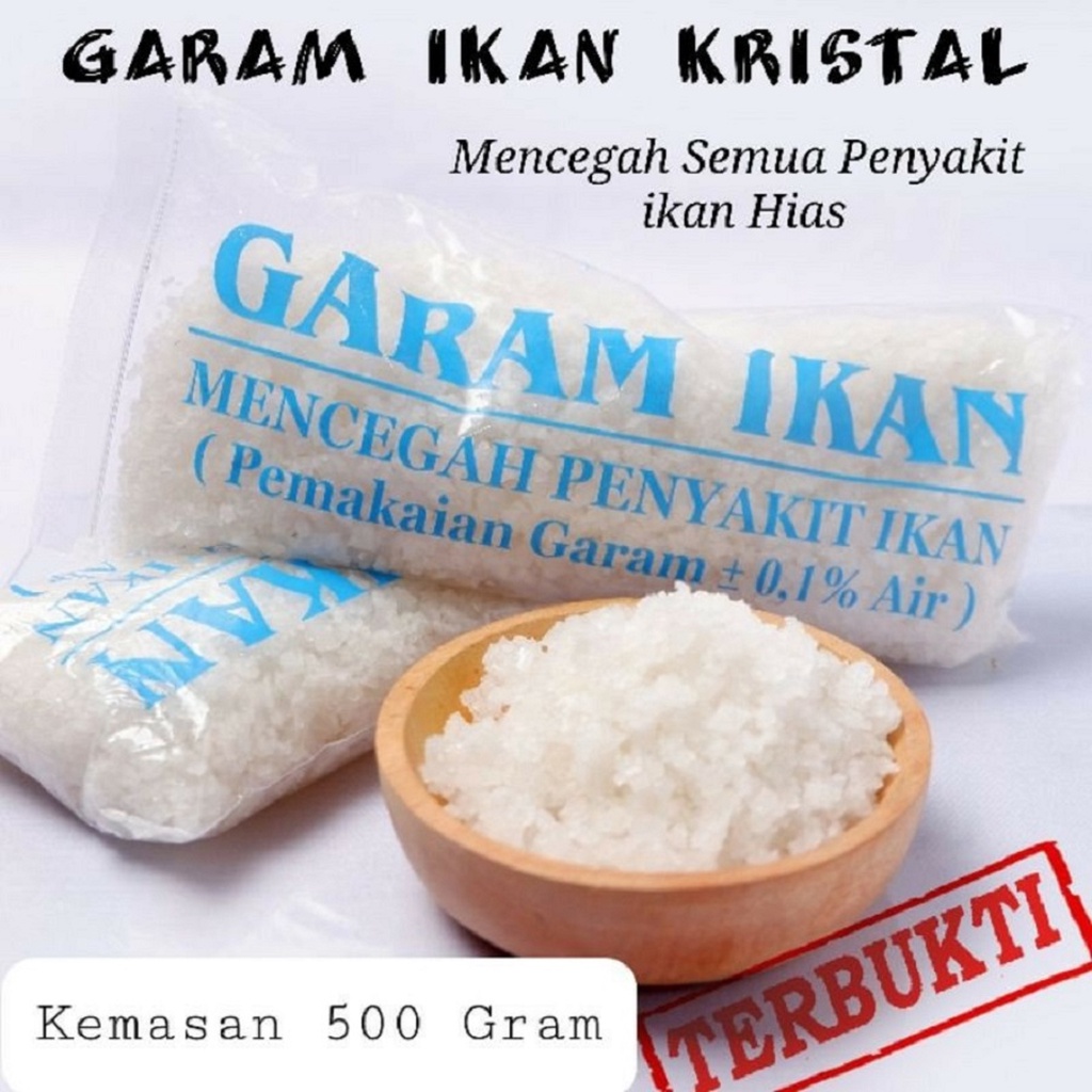 Jual GARAM IKAN Kristal kualitas Premium untuk MENCEGAH PENYAKIT IKAN ...
