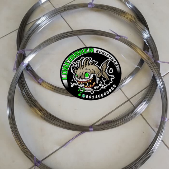 Jual 10METER Kawat stainless steel 0,6mm 0,8mm 1mm 1,2mm 1,5mm 304 hard ...