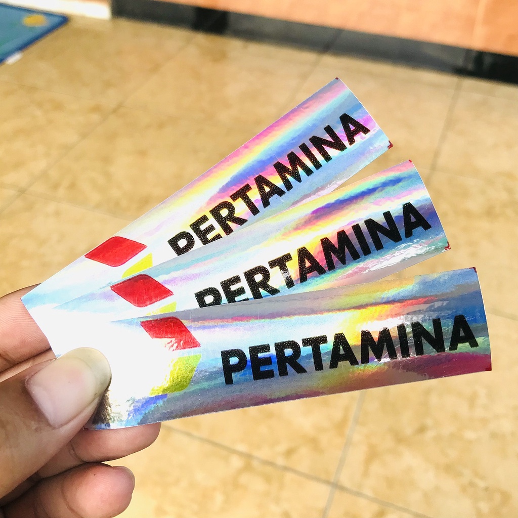 Jual Stiker Hologram Pertamina Petronas Pertamax Turbo Bijian Anti Air ...