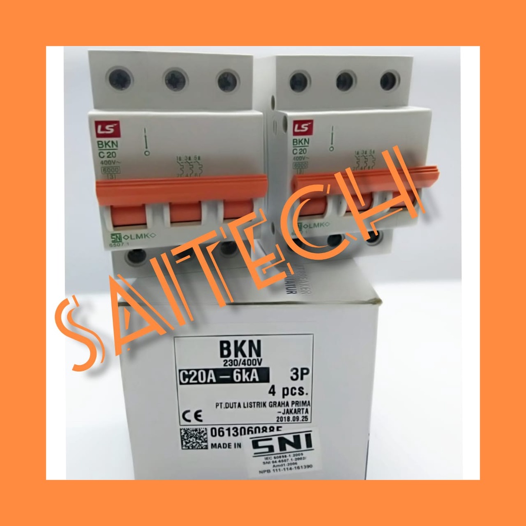 Jual MCB BKN LS 3Phase 3P 20A | Shopee Indonesia