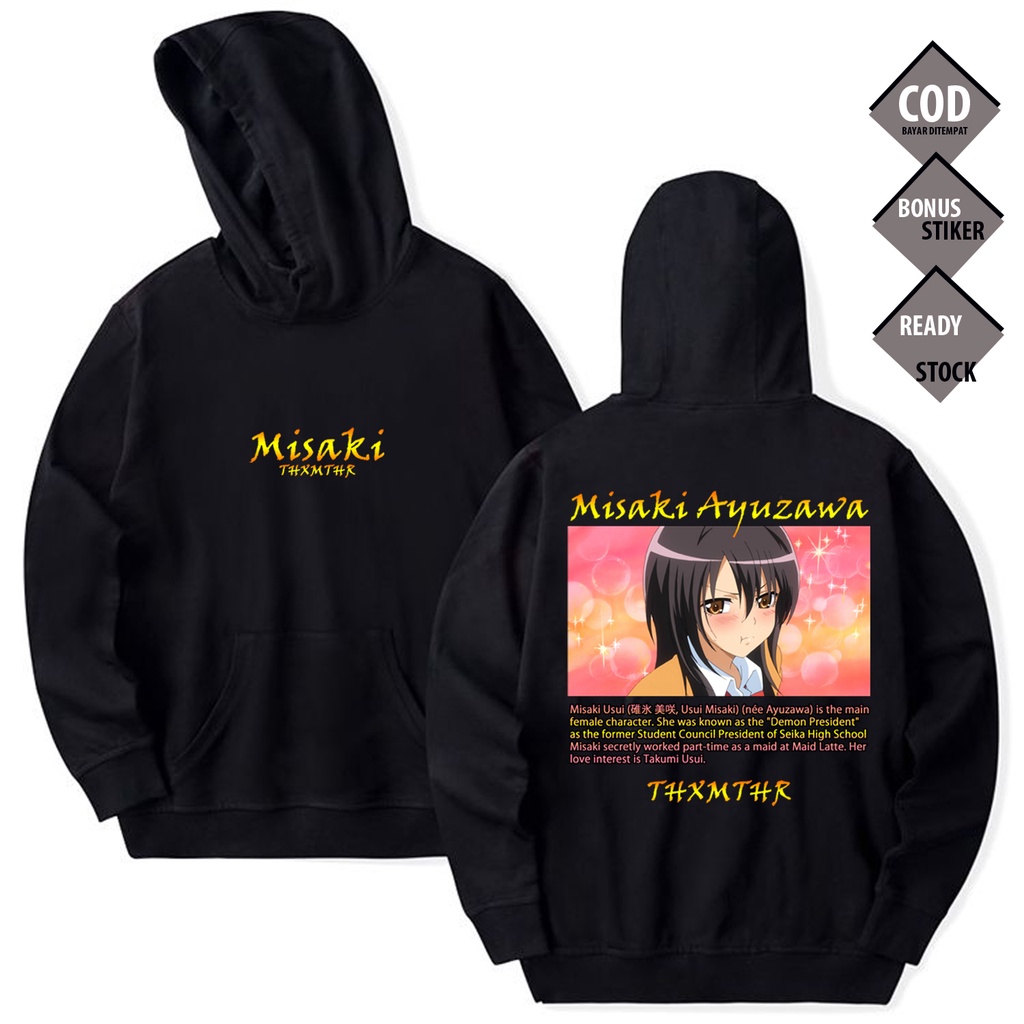 Jual HOODIE MISAKI AYUZAWA KAICHOU WA MAID SAMA ANIME MANGA WAIFU SEIKA ...