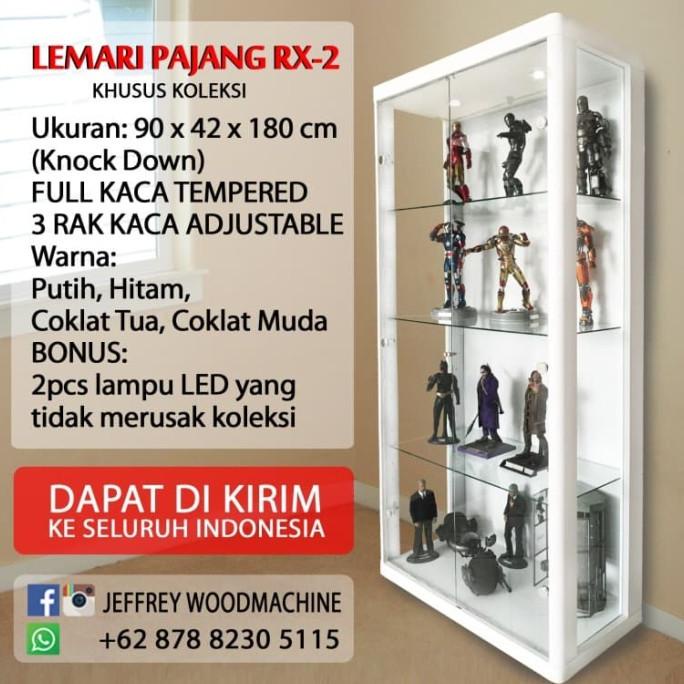 Jual LEMARI PAJANG KACA RX2 PUTIH LEGO HOT TOYS READY STOCK | Shopee ...